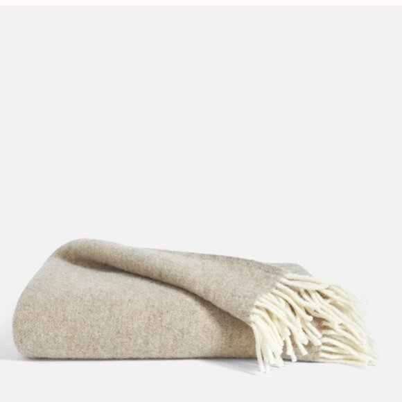 Brooklinen | Bedding | Brooklinen Pure Wool Throw Blanket Latte | Poshmark